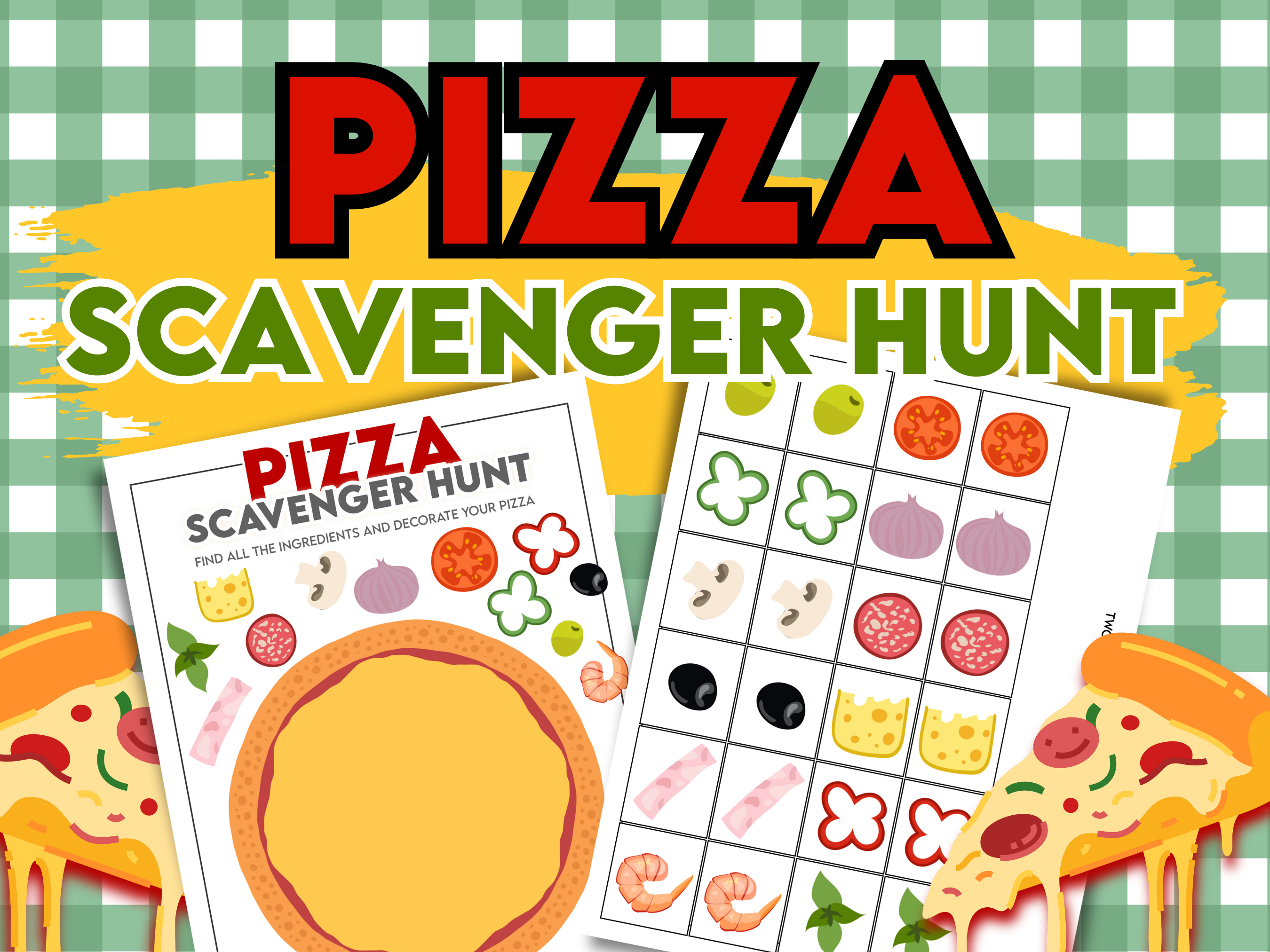 Pizza Scavenger Hunt Game for Kids – LockPaperEscape