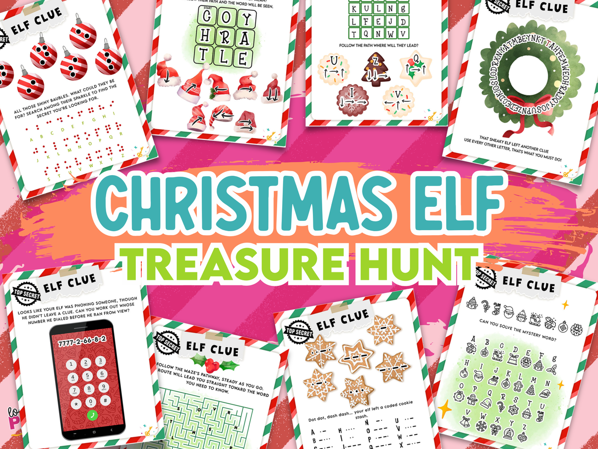 Christmas Elf Puzzle Scavenger Hunt – LockPaperEscape