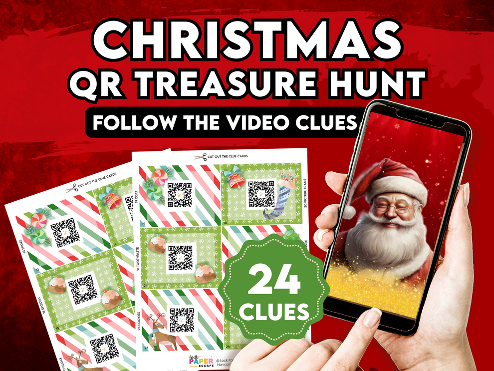 Santa's Video Christmas Treasure Hunt – LockPaperEscape