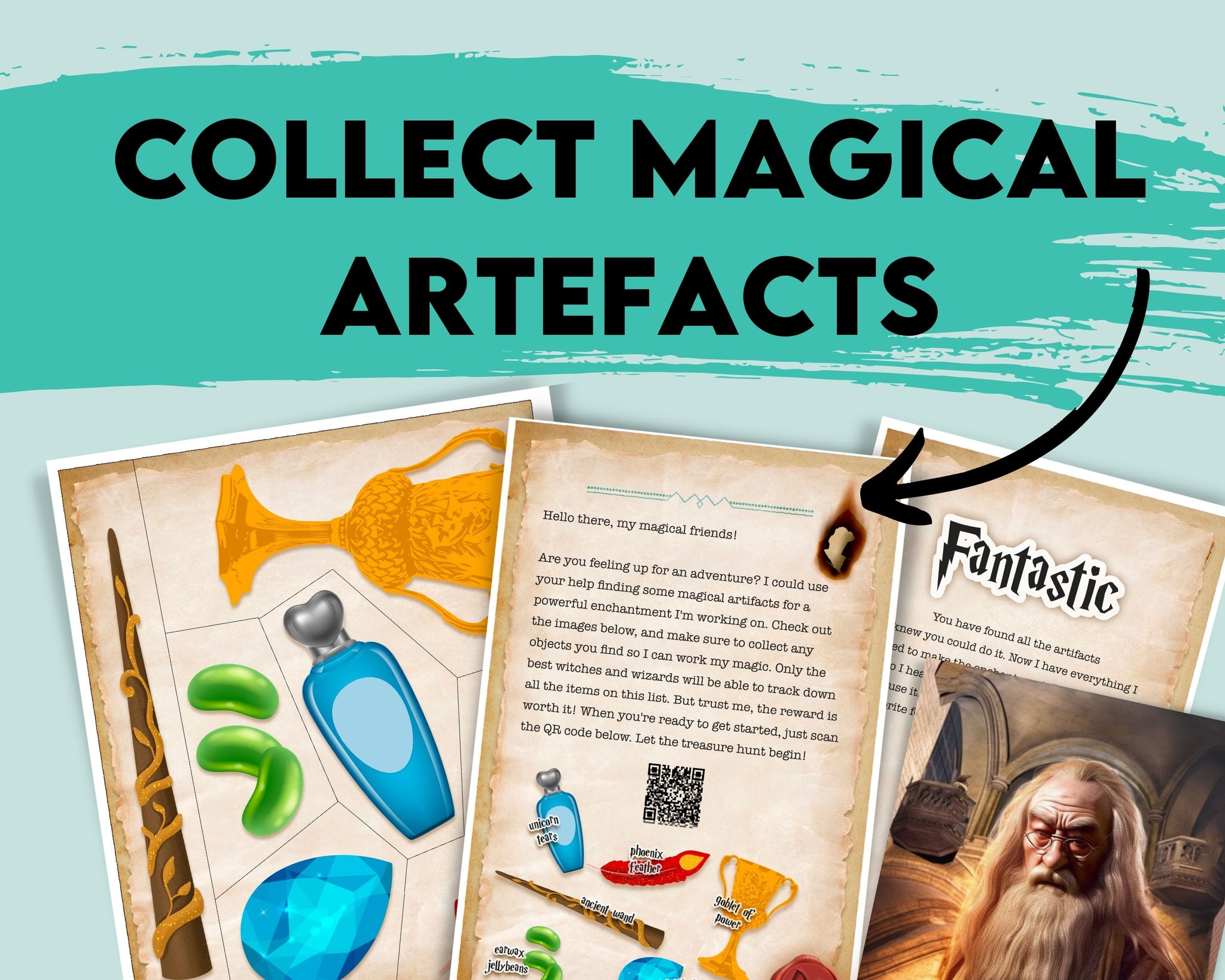 Wizard Qr Code treasure Hunt – LockPaperEscape