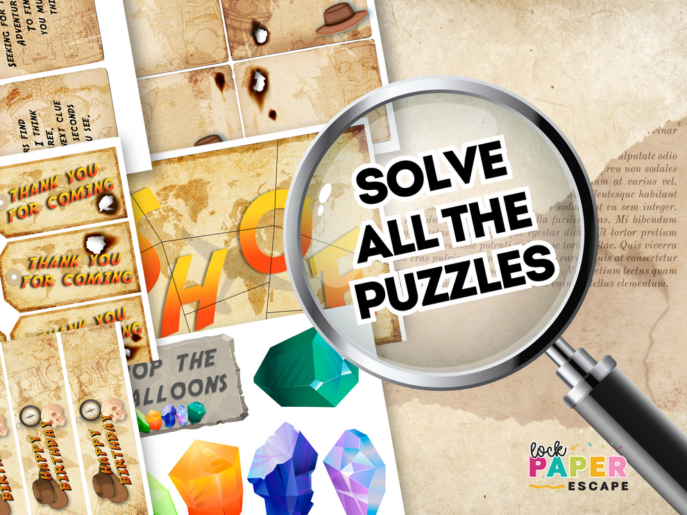 Indiana Jones Treasure Hunt – LockPaperEscape