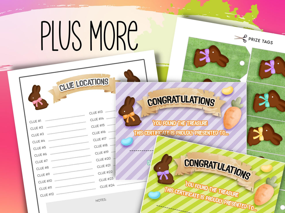 Easter Treasure Hunt Clues | Inside and Outside kit – LockPaperEscape
