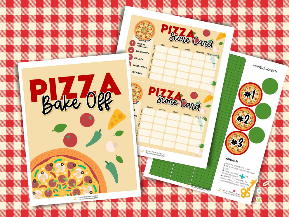Pizza Party Game Pack – LockPaperEscape