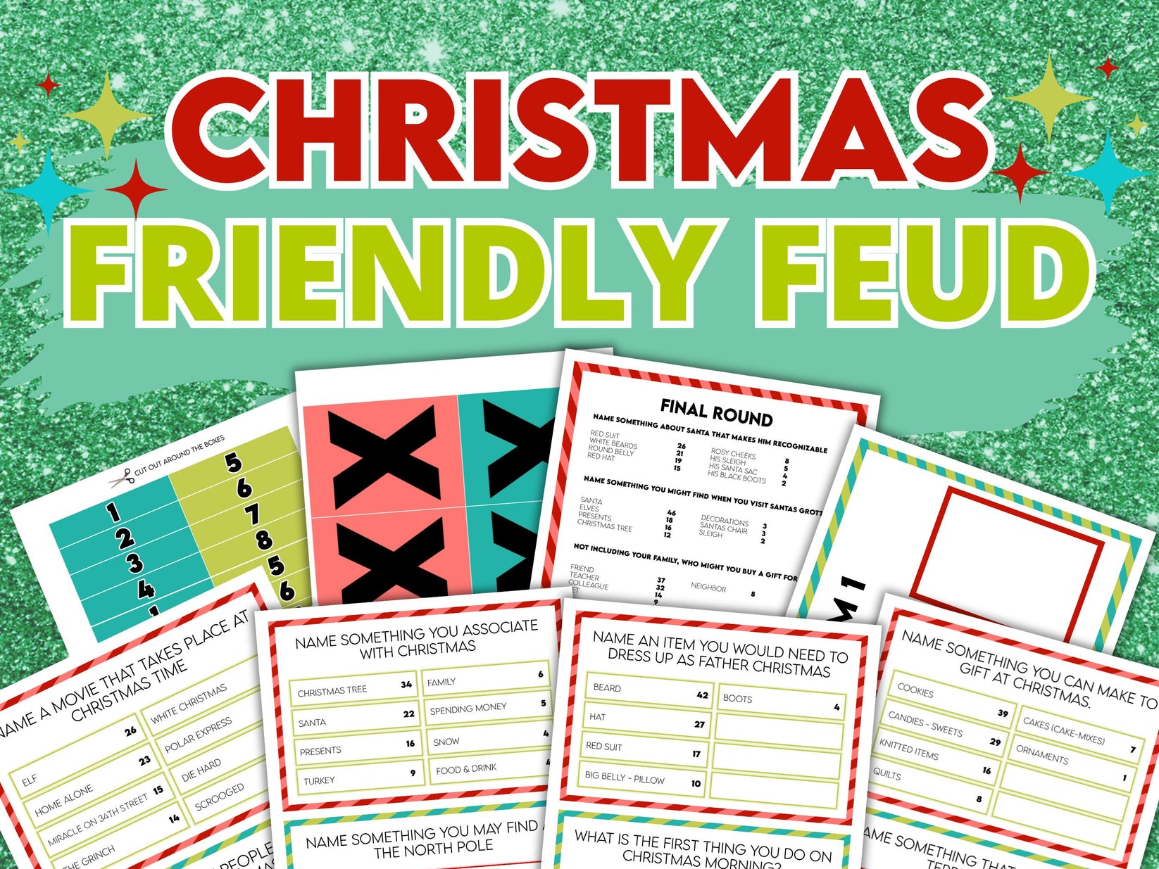 Christmas Family Feud Printable Game – LockPaperEscape