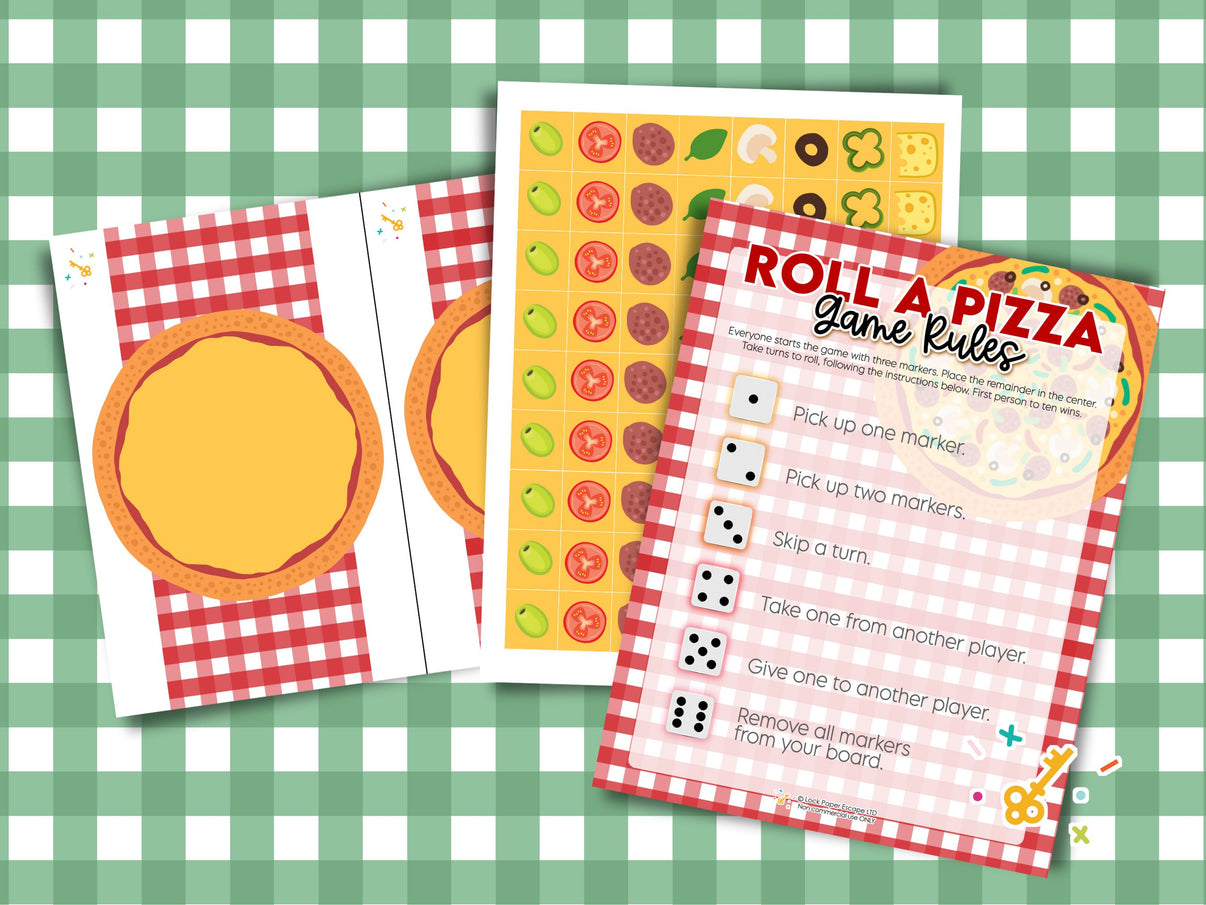 Pizza Party Game Pack – LockPaperEscape