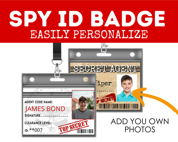 Spy ID Badge – LockPaperEscape