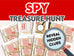 Spy Secret Message Treasure Hunt – LockPaperEscape