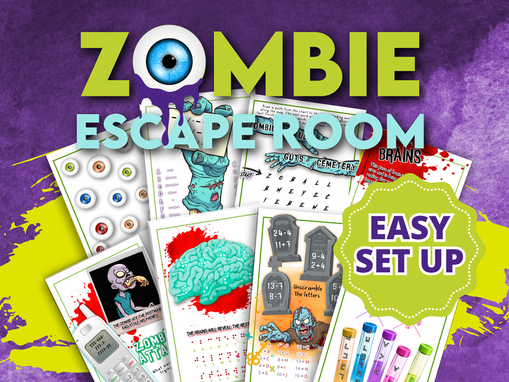 Zombie Escape Room Puzzle Hunt – LockPaperEscape