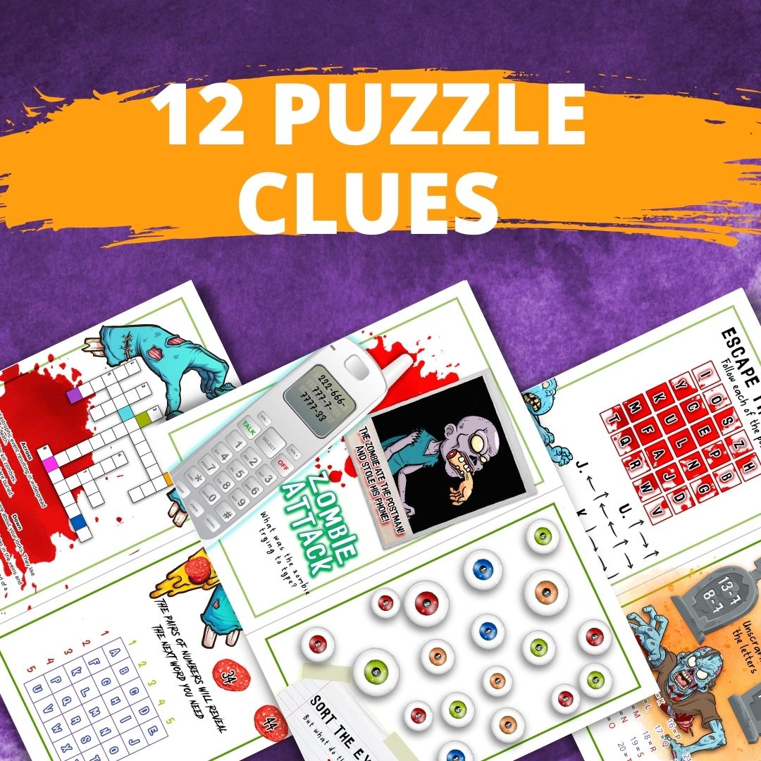 Zombie Puzzle Hunt – LockPaperEscape