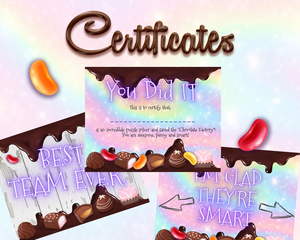 Chocolate Factory Kids Escape Room Game – LockPaperEscape
