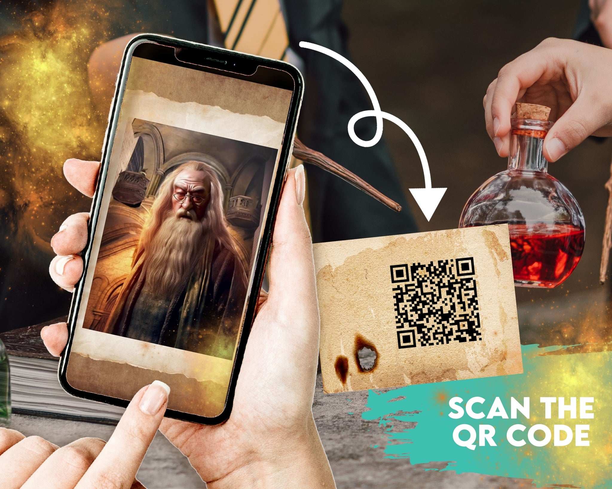 Wizard Qr Code treasure Hunt – LockPaperEscape