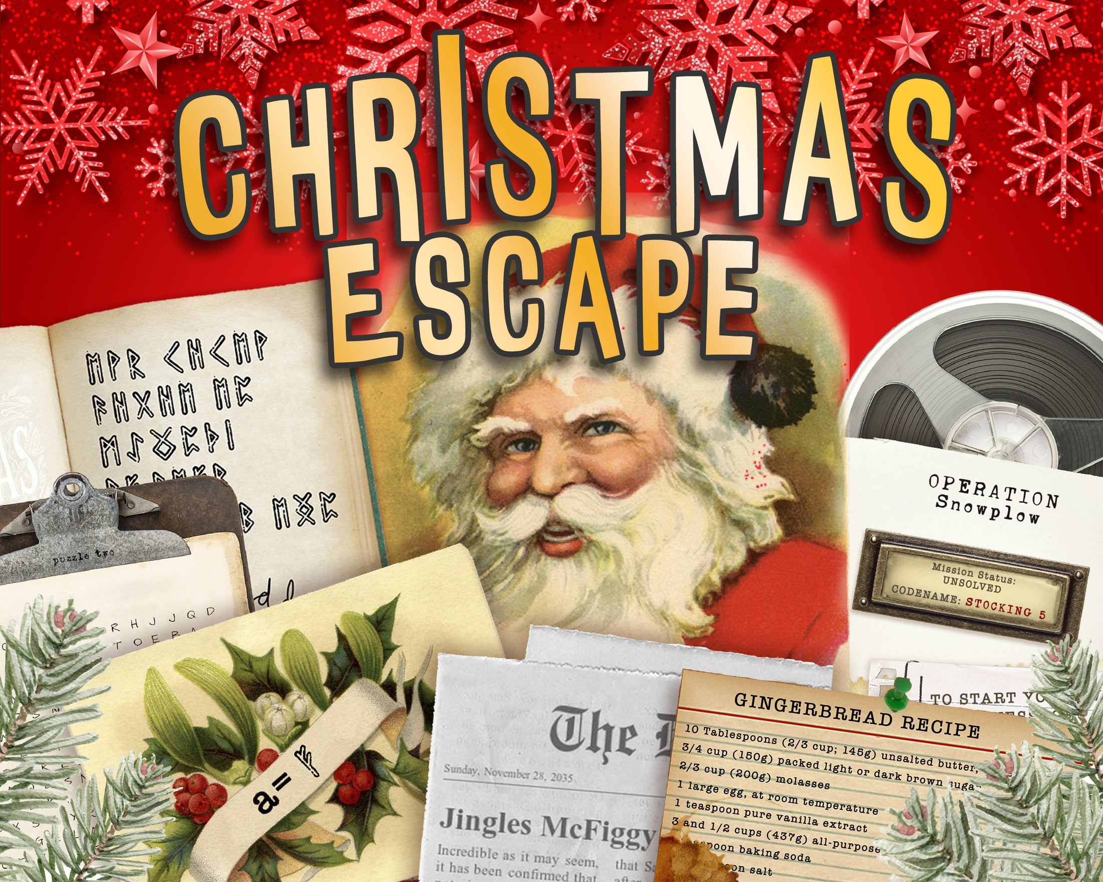 Christmas Escape Game, Mission SnowPlow. – LockPaperEscape