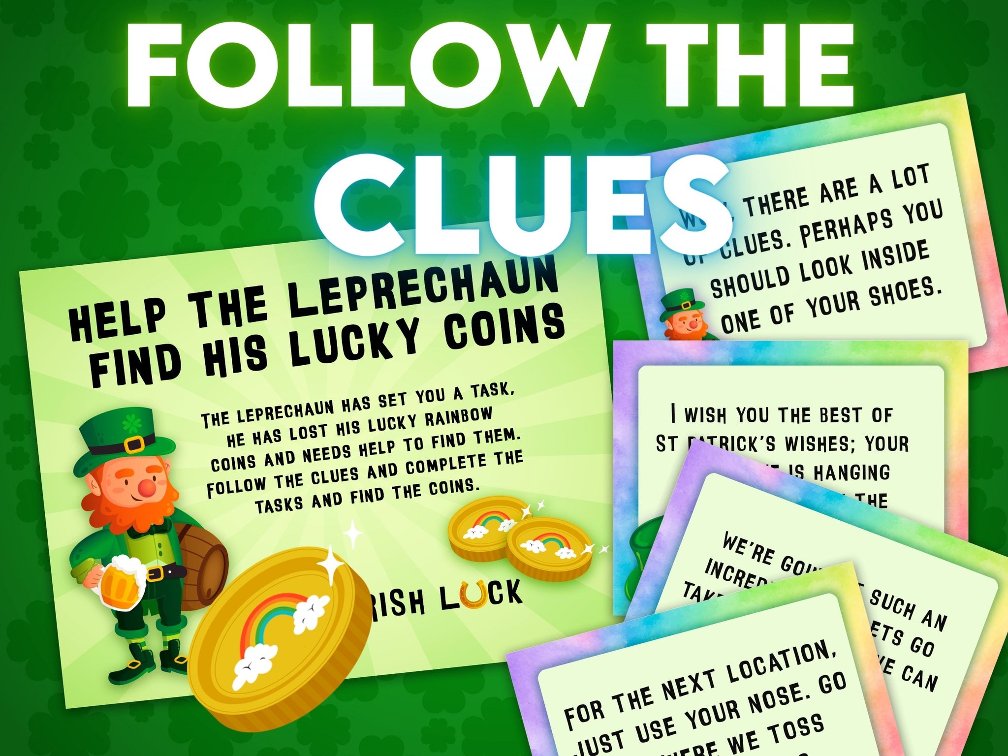 St Patricks Day Puzzle Treasure Hunt – LockPaperEscape