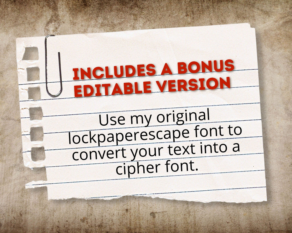 Spy Cipher Wheel – LockPaperEscape