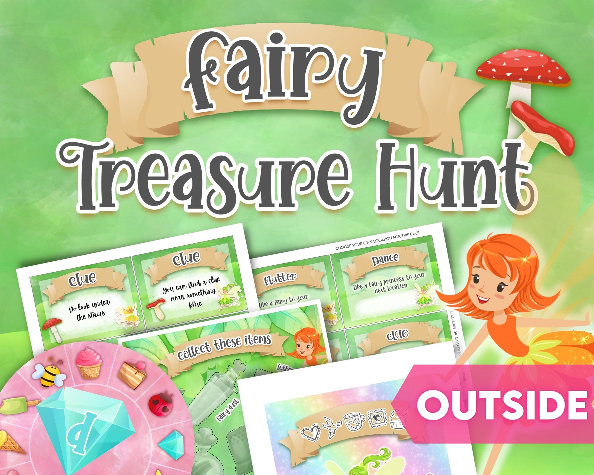 Fairy Treasure Hunt Outside – LockPaperEscape
