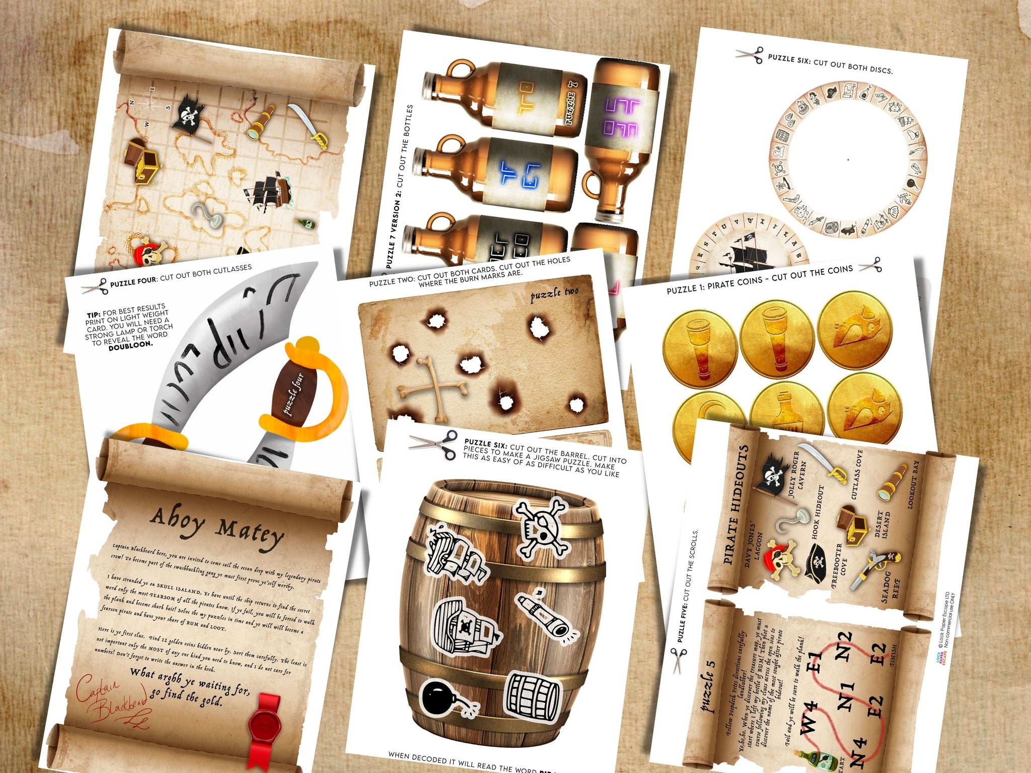 Pirate Escape Room for Kids. – LockPaperEscape