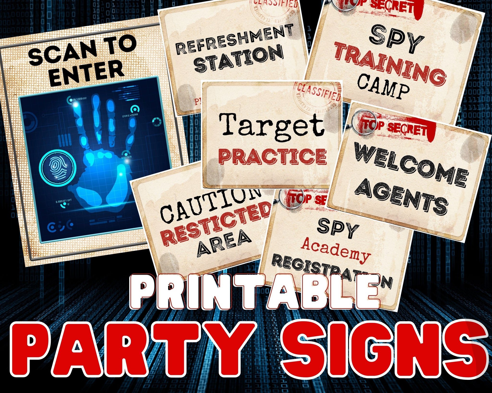 Spy Party Posters – LockPaperEscape